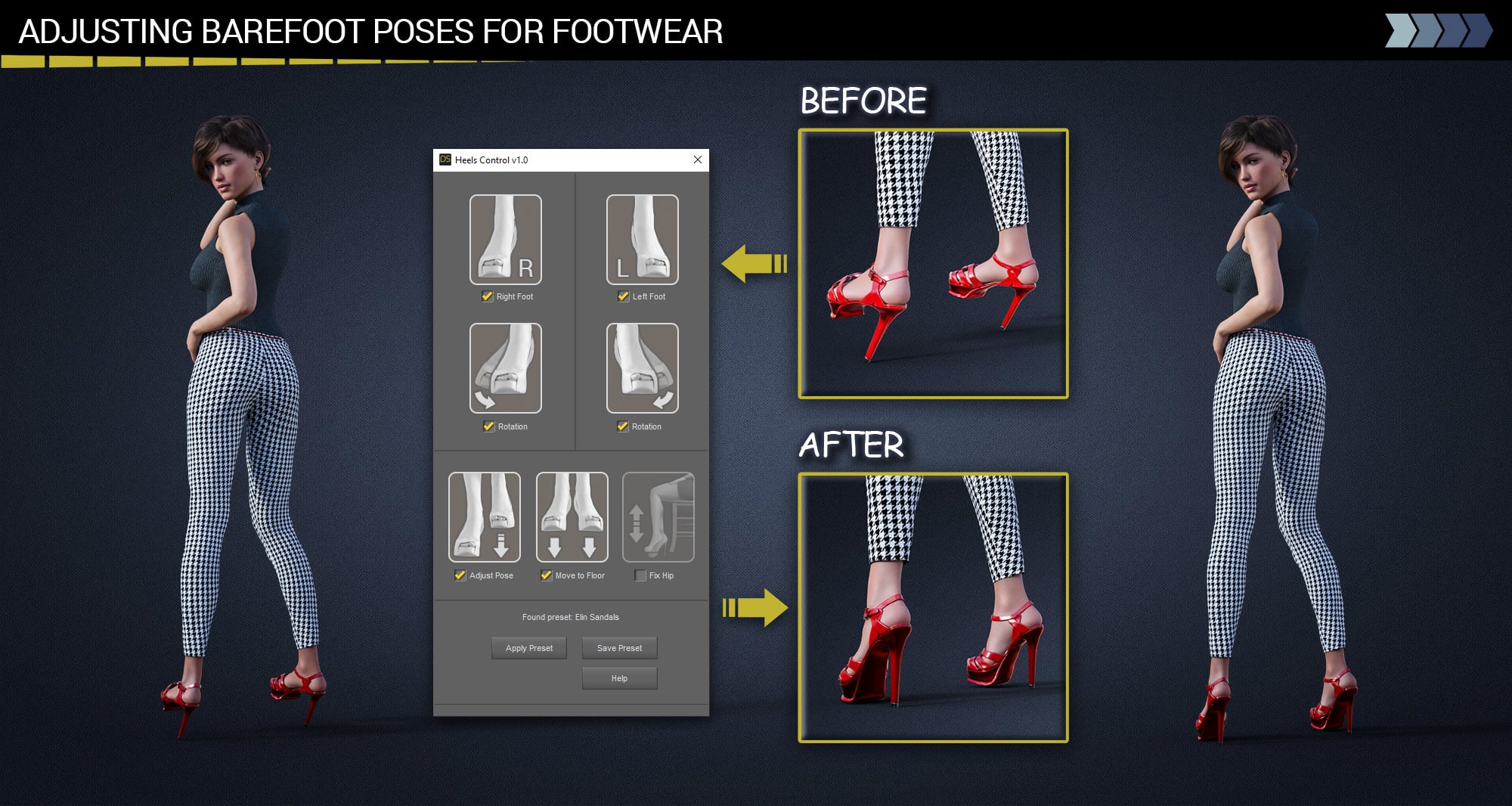 HeelsControl | Daz 3D