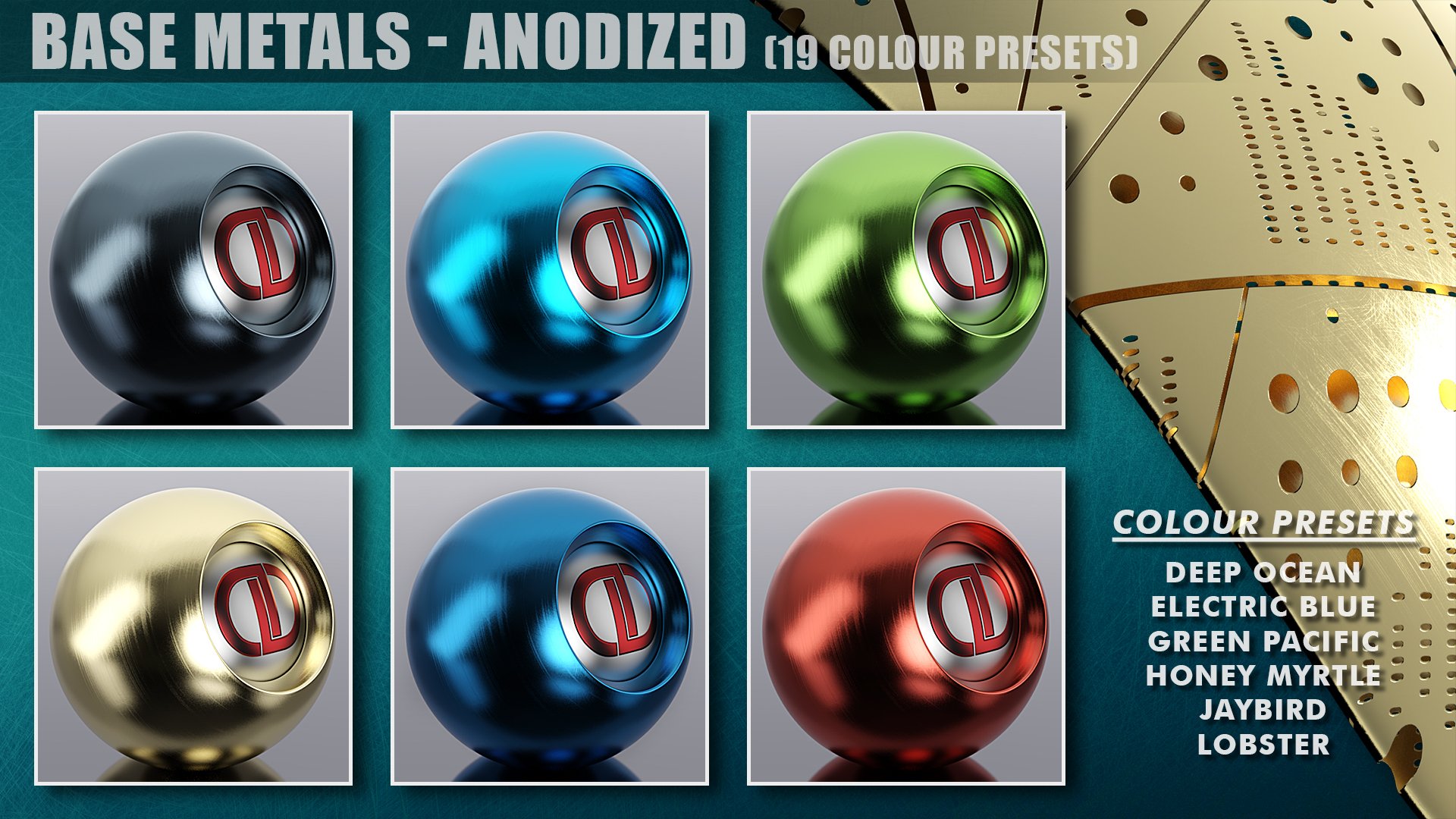 DD PBR Metal Panel Shaders for Iray Vol 2 | Daz 3D