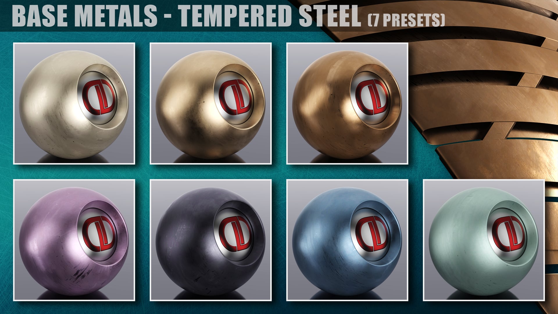 DD PBR Metal Panel Shaders for Iray Vol 2 | Daz 3D
