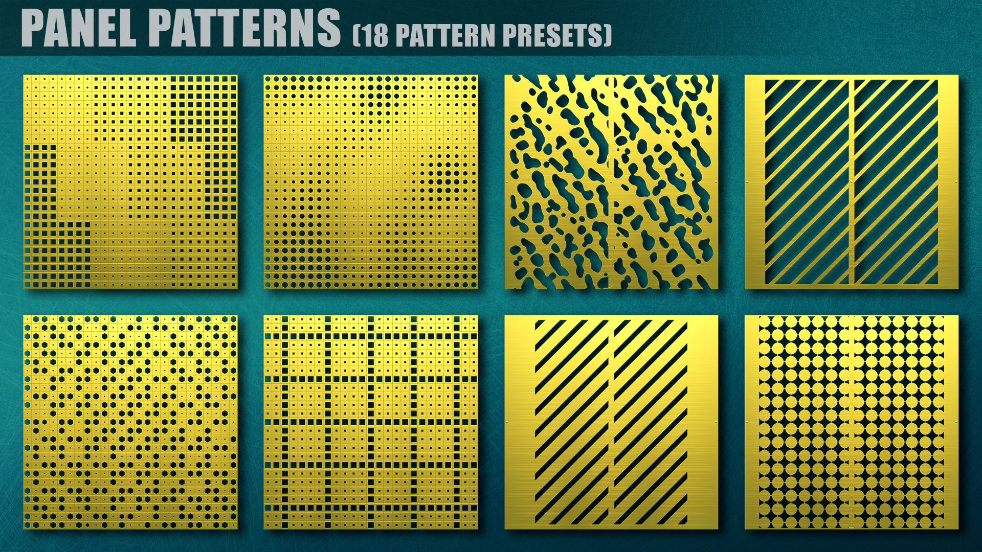 DD PBR Metal Panel Shaders for Iray Vol 2 | Daz 3D