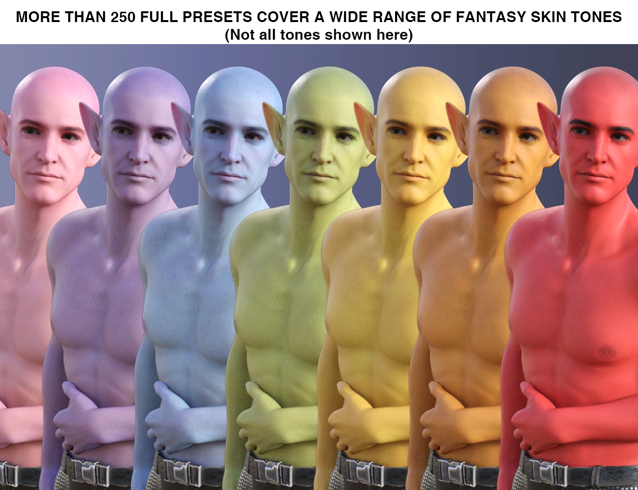 Fantasy Skins for Genesis 8.1 Males | Daz 3D