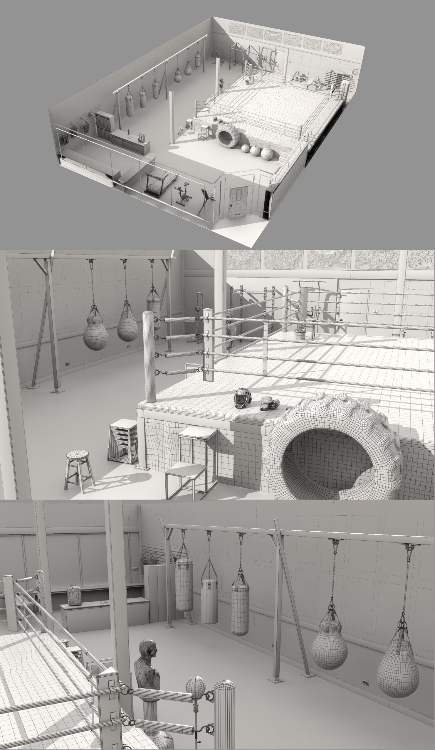 FG Tough Boxing Gym | Daz 3D