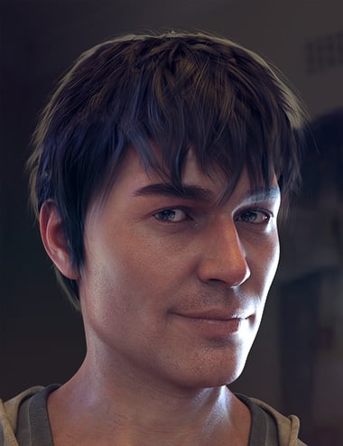 Nelson Hair for Genesis 8 Males | Daz 3D