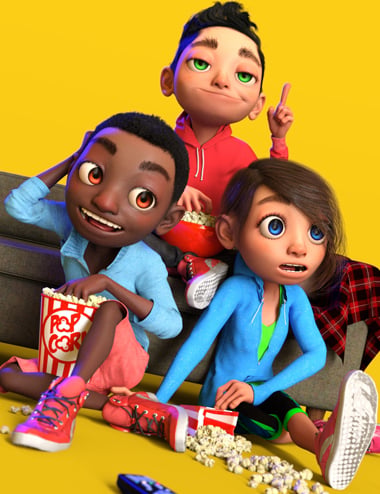 Toon Kids for Genesis 9 | Daz 3D