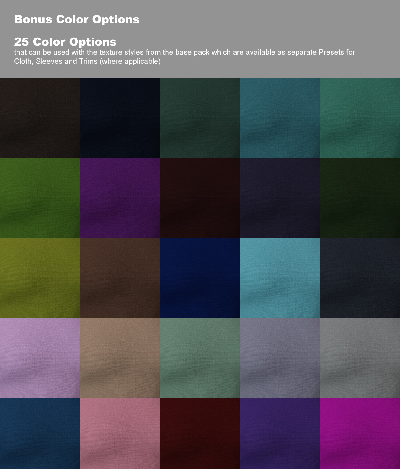 Texture Expansion for 10-in-1 Casual Wardrobe for Genesis 9 | Daz 3D