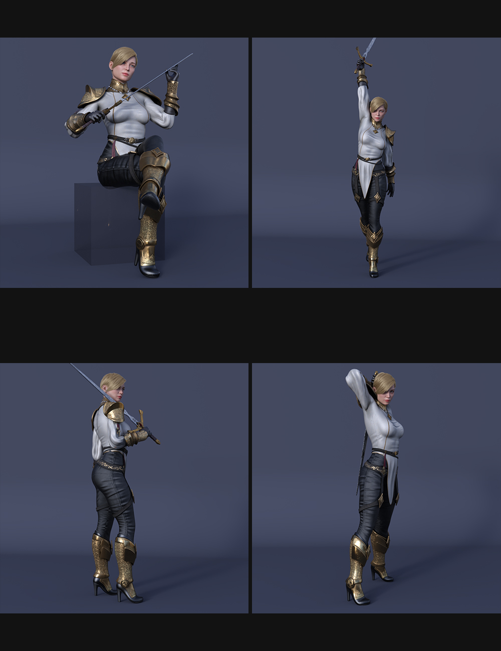 Imperial Cadet Bundle for Genesis 8 and 8.1 Females | Daz 3D