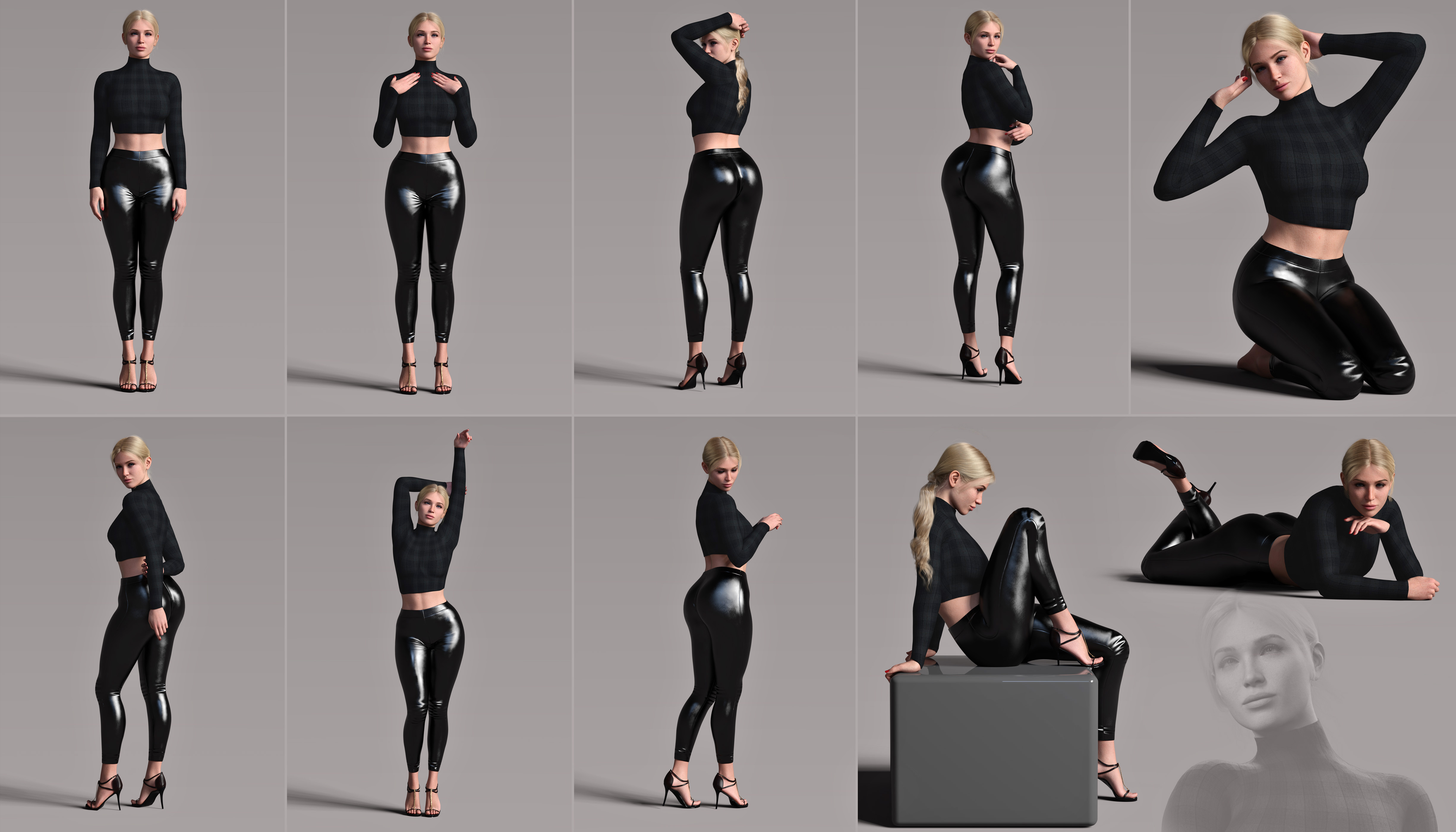 Z Ultimate Model Pose Mega Set for Genesis 8 Female and Genesis 9 | Daz 3D