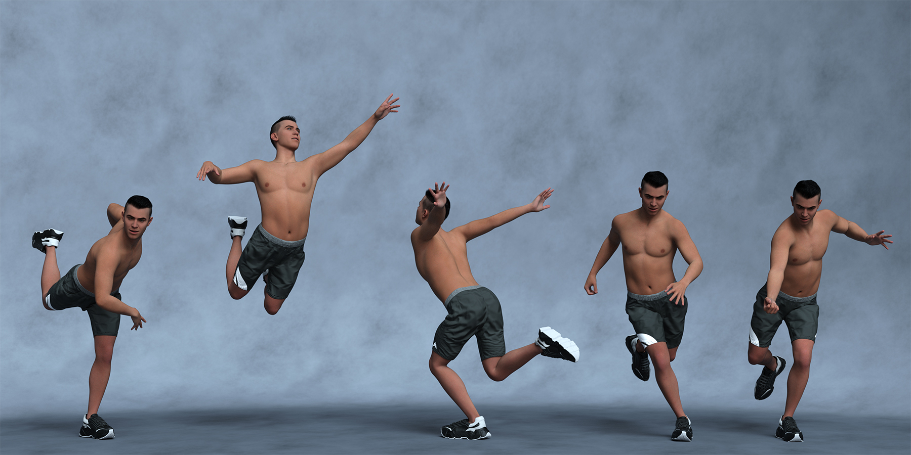 Sports Poses for Genesis 9 | Daz 3D