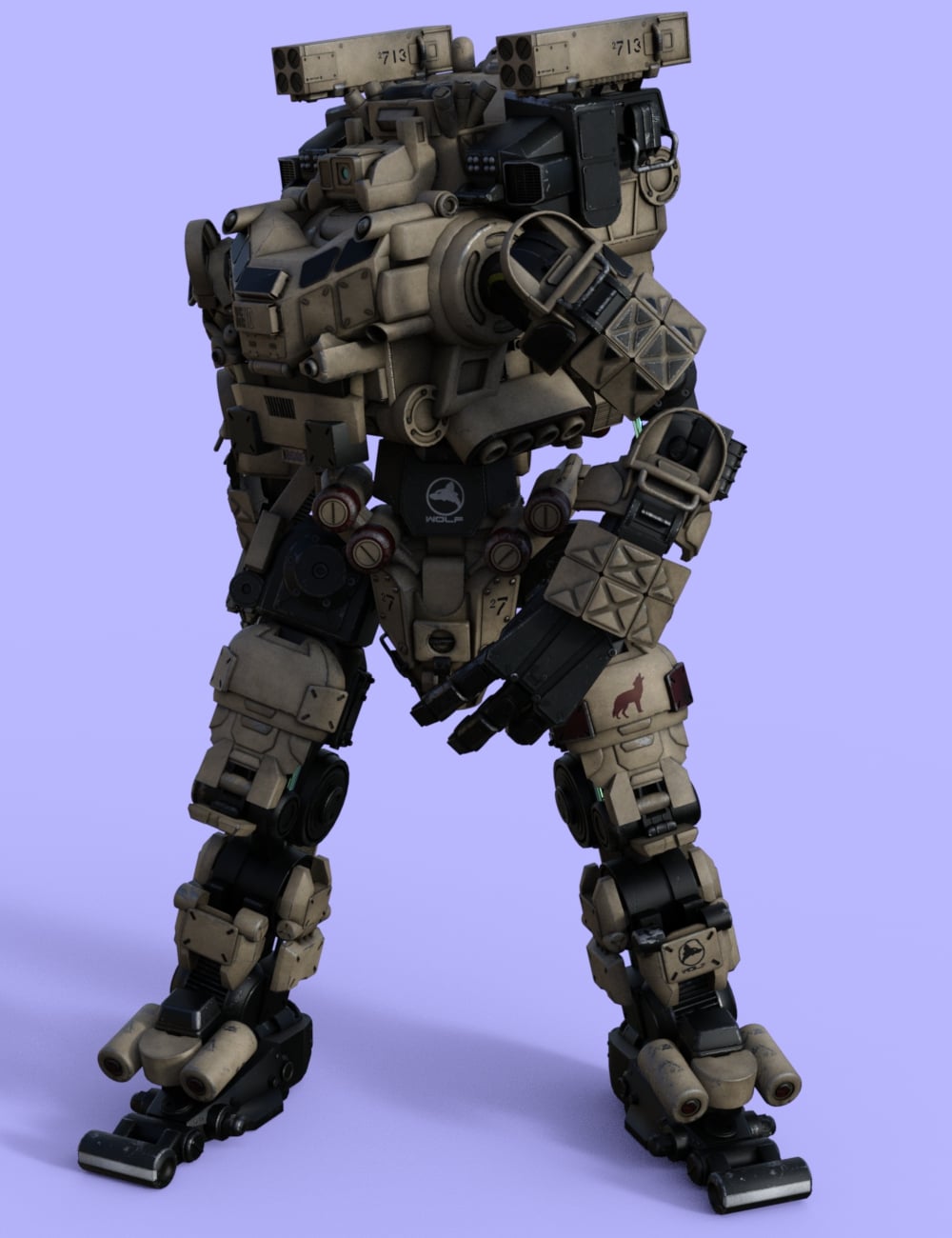 IronMech Bravo | Daz 3D