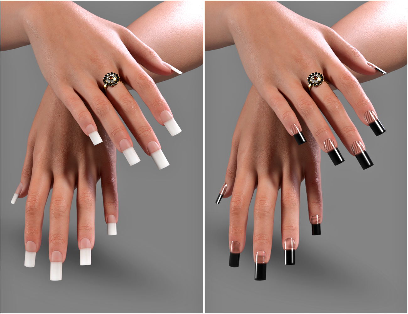 Long Nails Salon for Genesis 9 | Daz 3D