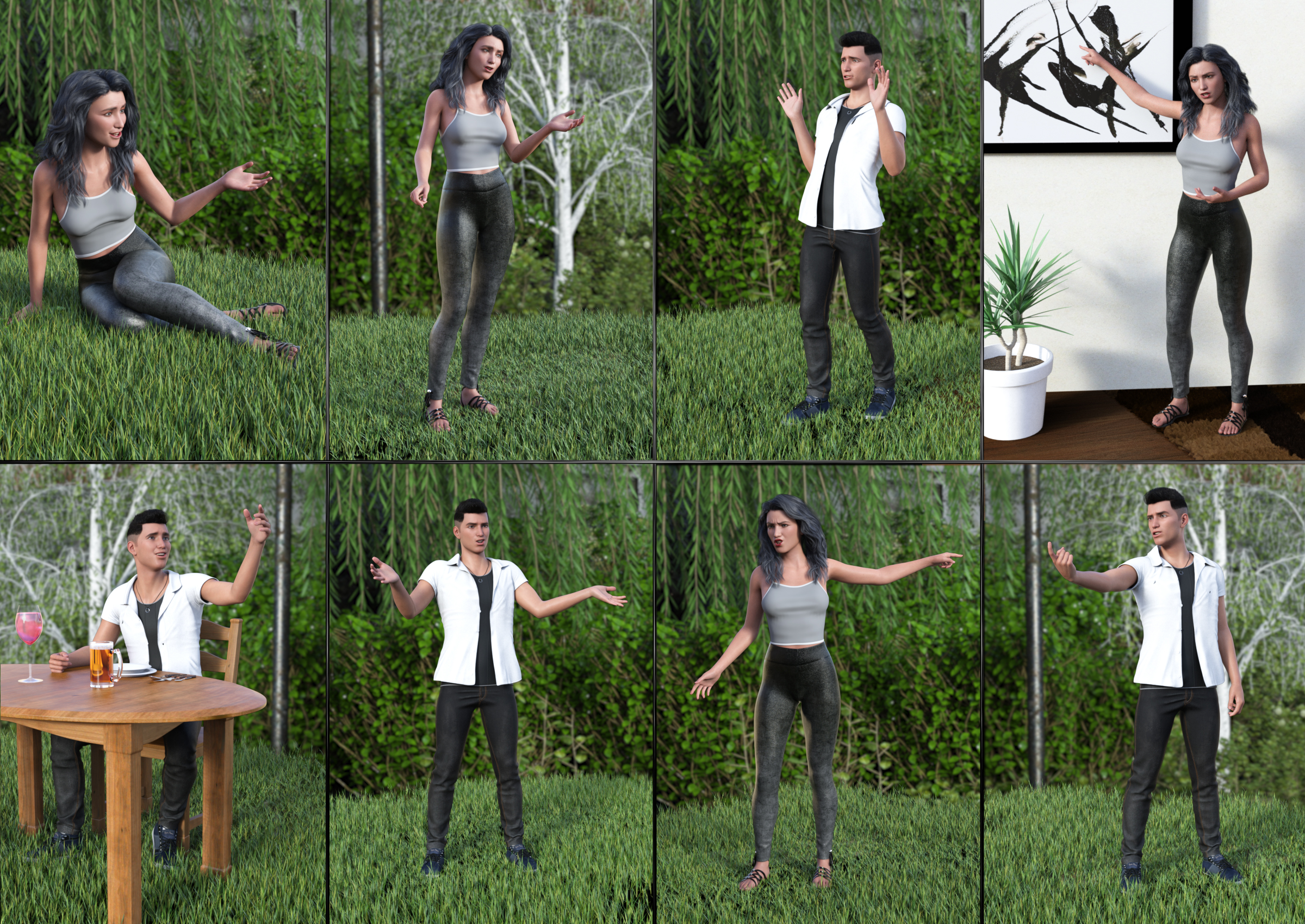 Talking to You Poses and Expressions for Genesis 8.1 | Daz 3D