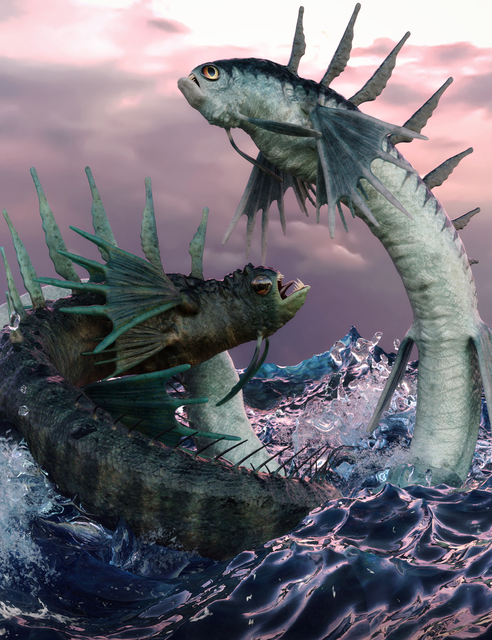 EArkham's ZWorld Ocean Sea Serpent | Daz 3D