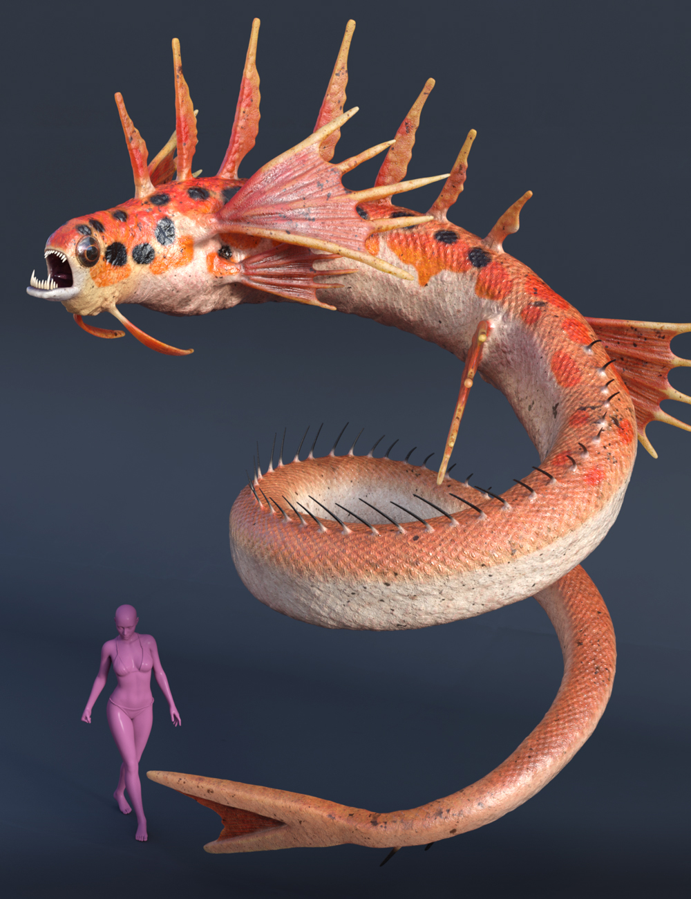 EArkham's ZWorld Ocean Sea Serpent | Daz 3D