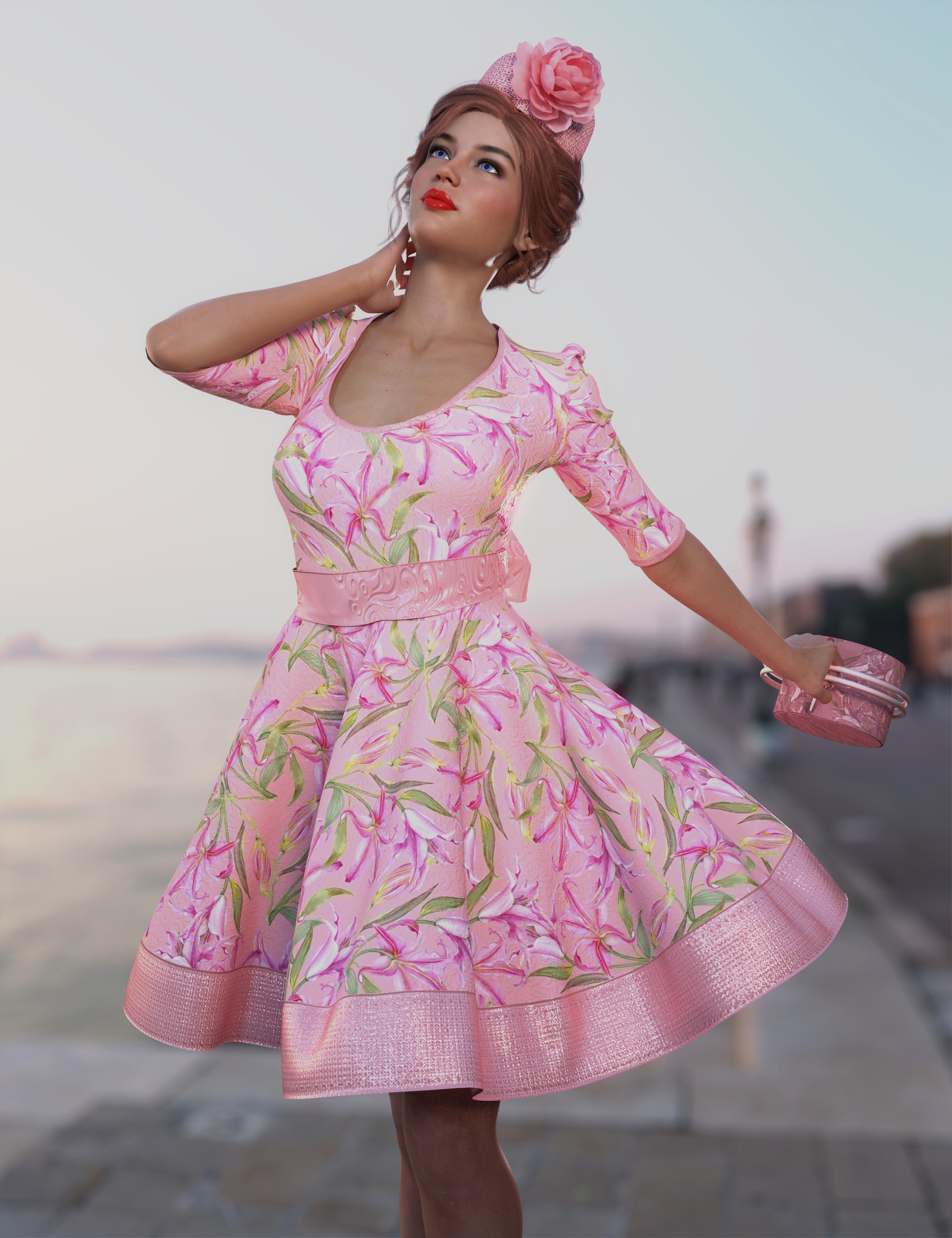 dForce Alicia Outfit for Genesis 8 and 8.1 Females | Daz 3D