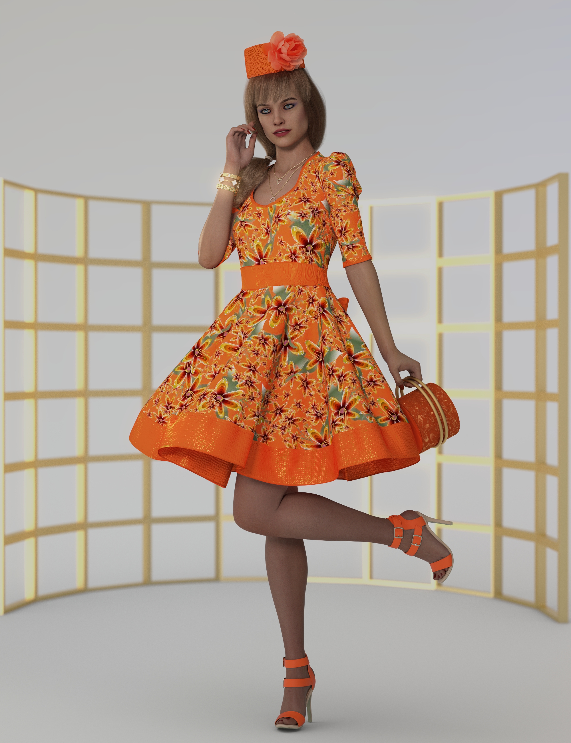 dForce Alicia Outfit for Genesis 8 and 8.1 Females | Daz 3D