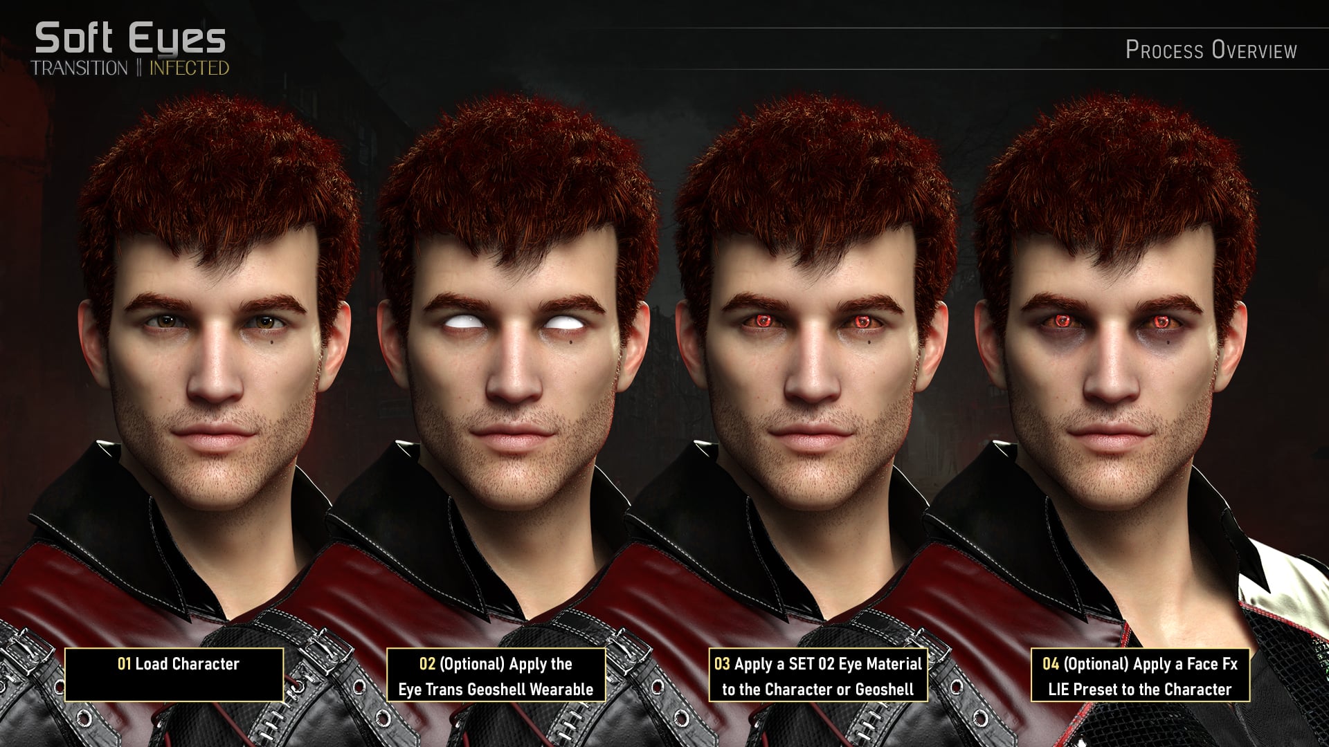 Soft Eyes Transition Infected for Genesis 8.1 | Daz 3D