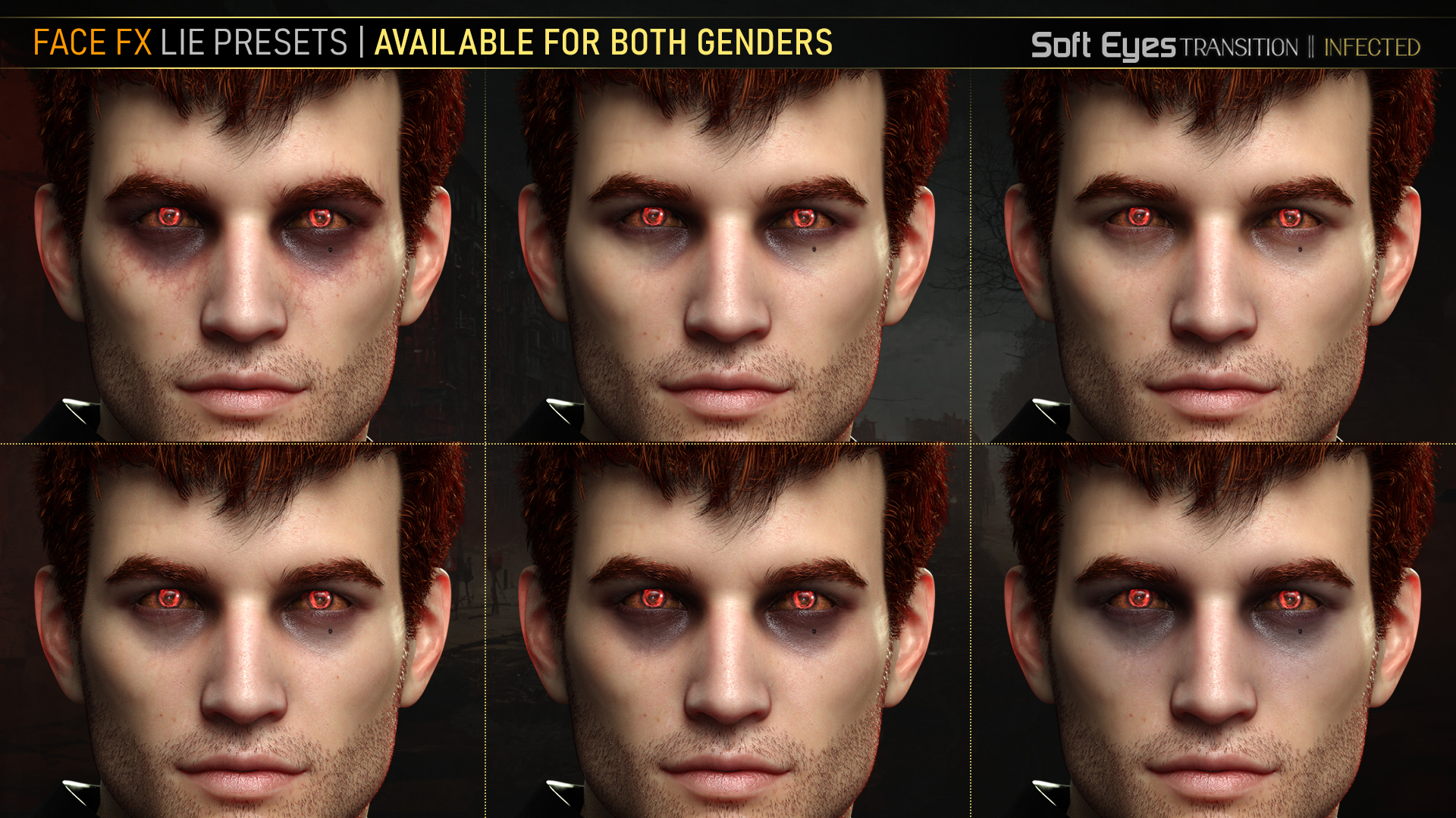 Soft Eyes Transition Infected for Genesis 8.1 | Daz 3D