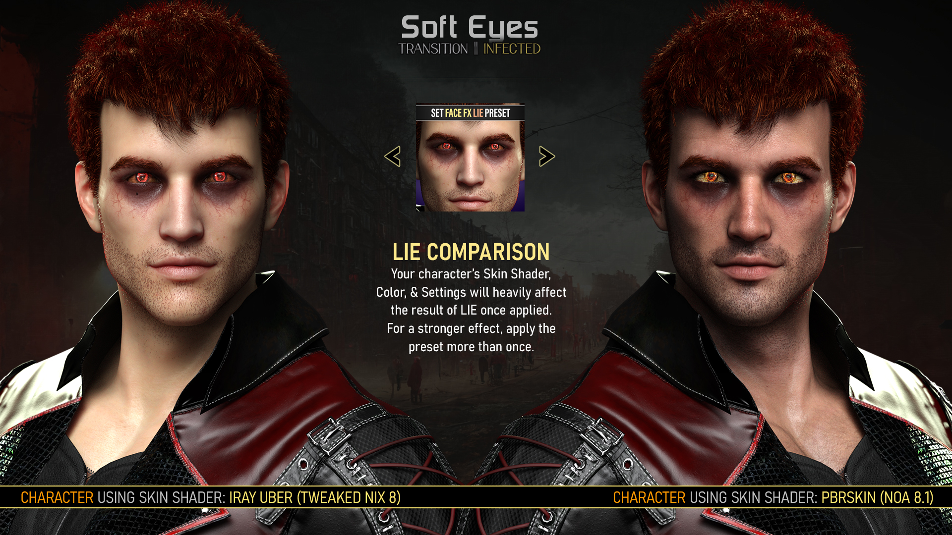 Soft Eyes Transition Infected for Genesis 8.1 | Daz 3D
