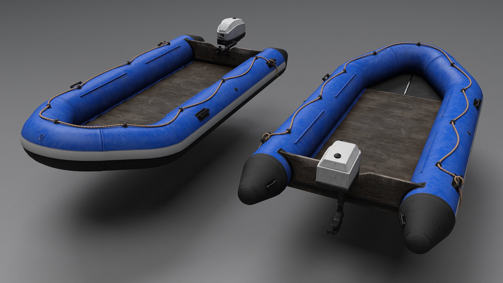 Motorized Inflatable Boat | Daz 3D