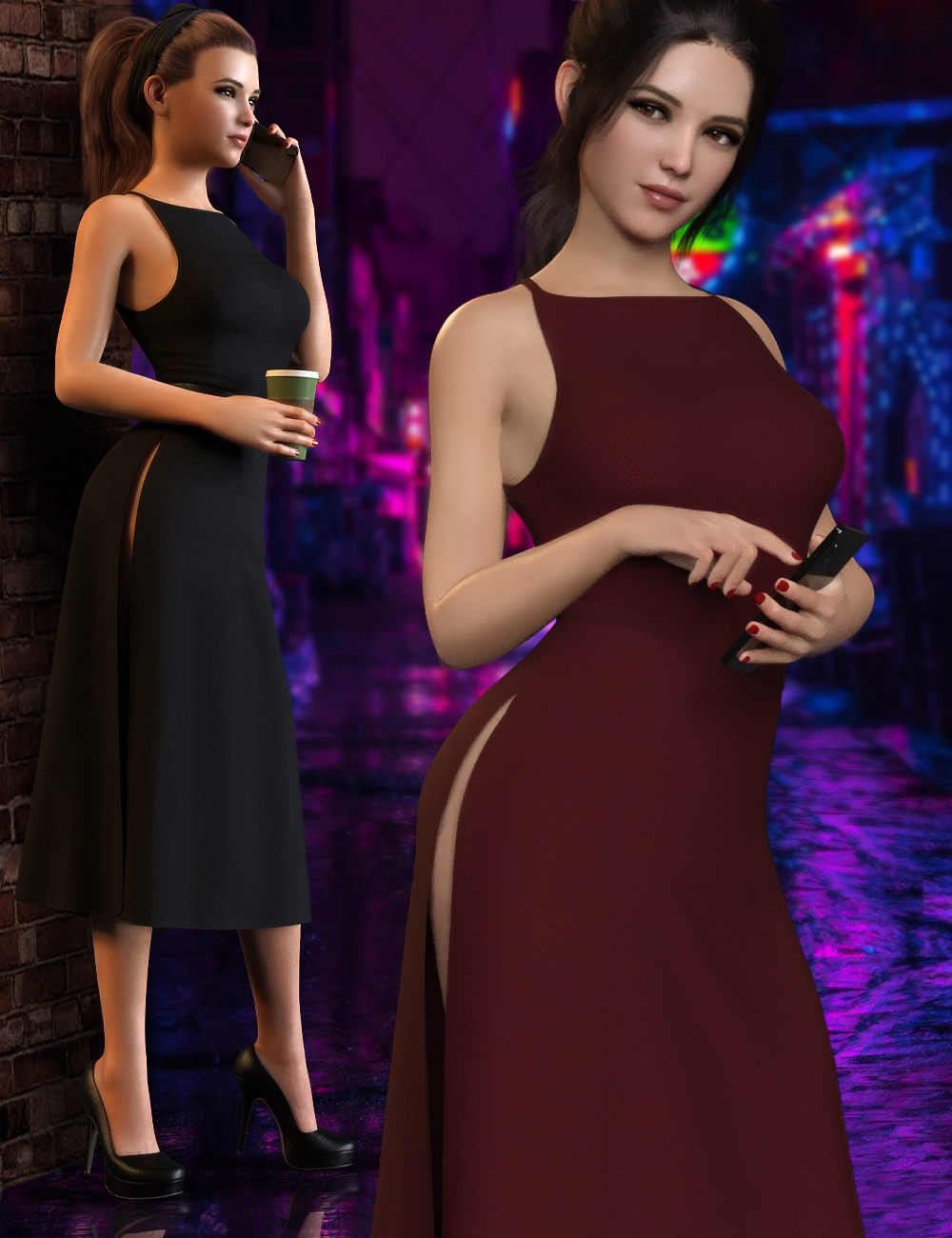 dForce Rush Hour Outfit for Genesis 8 and 8.1 Females | Daz 3D