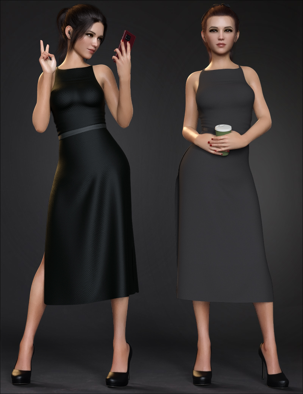 dForce Rush Hour Outfit for Genesis 8 and 8.1 Females | Daz 3D
