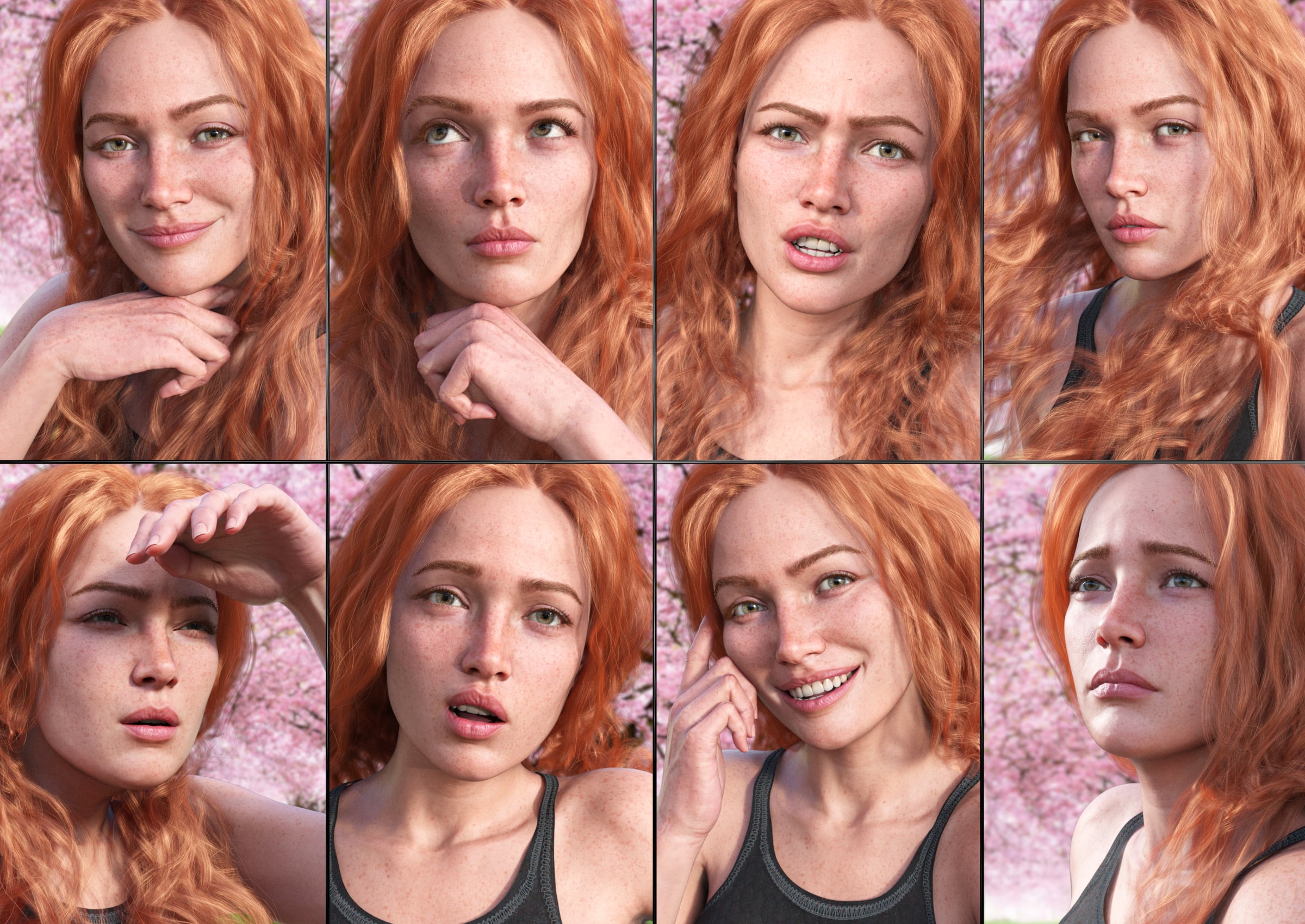 Emotions Expressions for Victoria 9 | Daz 3D
