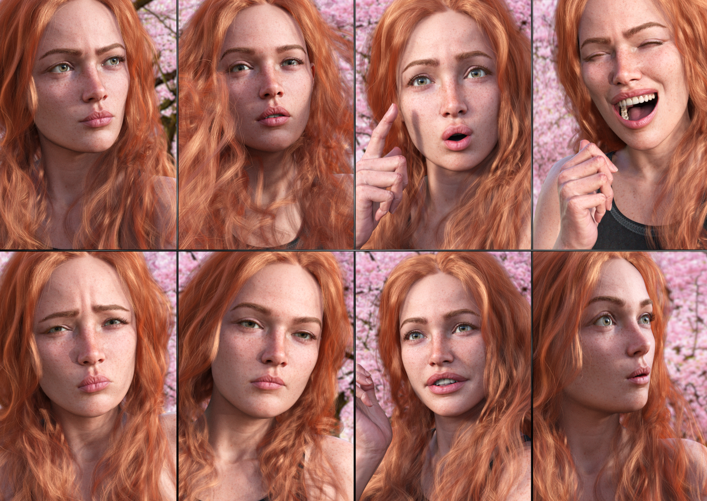 Emotions Expressions for Victoria 9 | Daz 3D