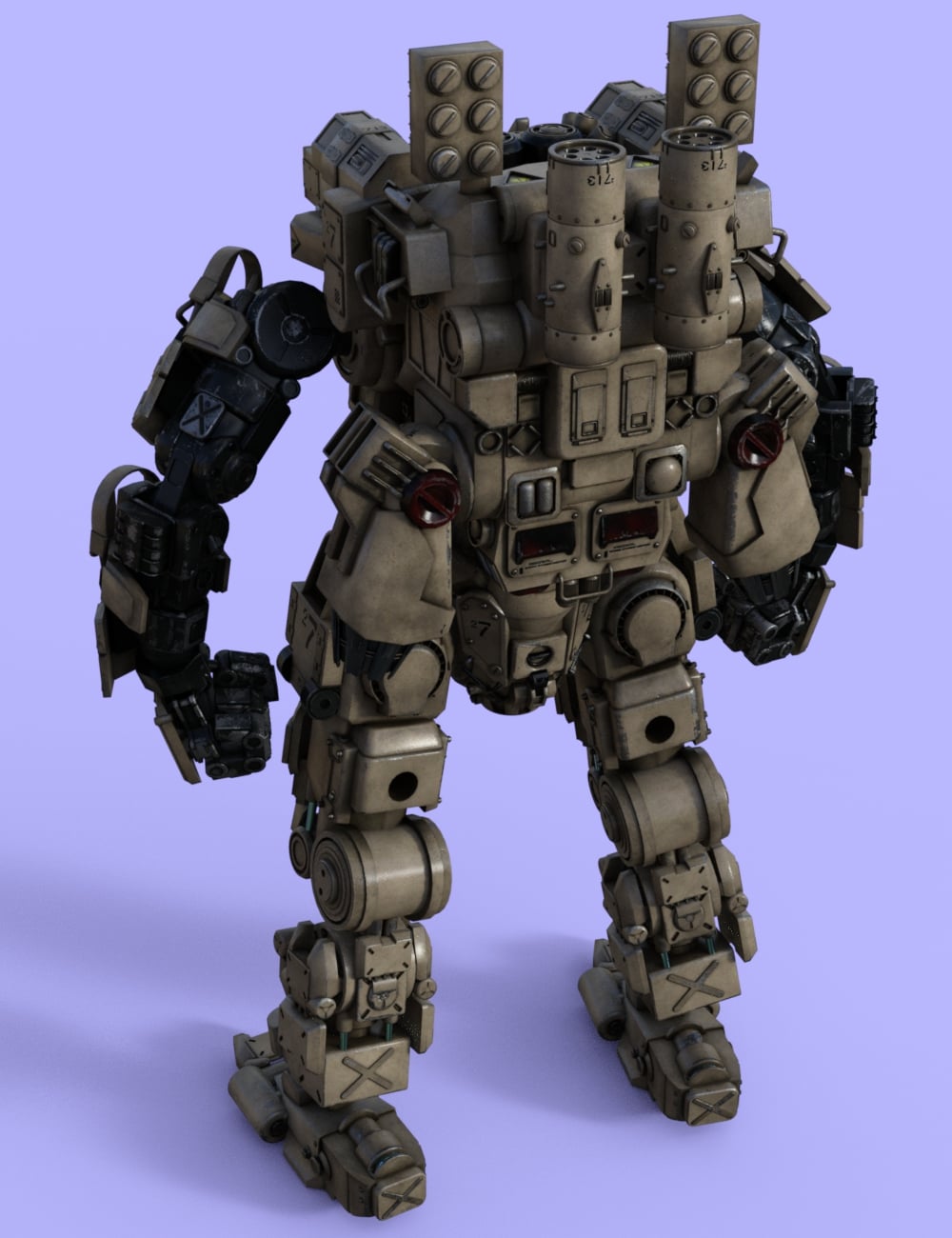 IronMech Fox | Daz 3D