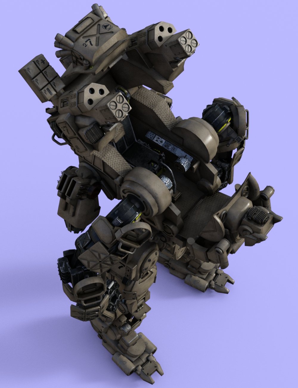 IronMech Fox | Daz 3D