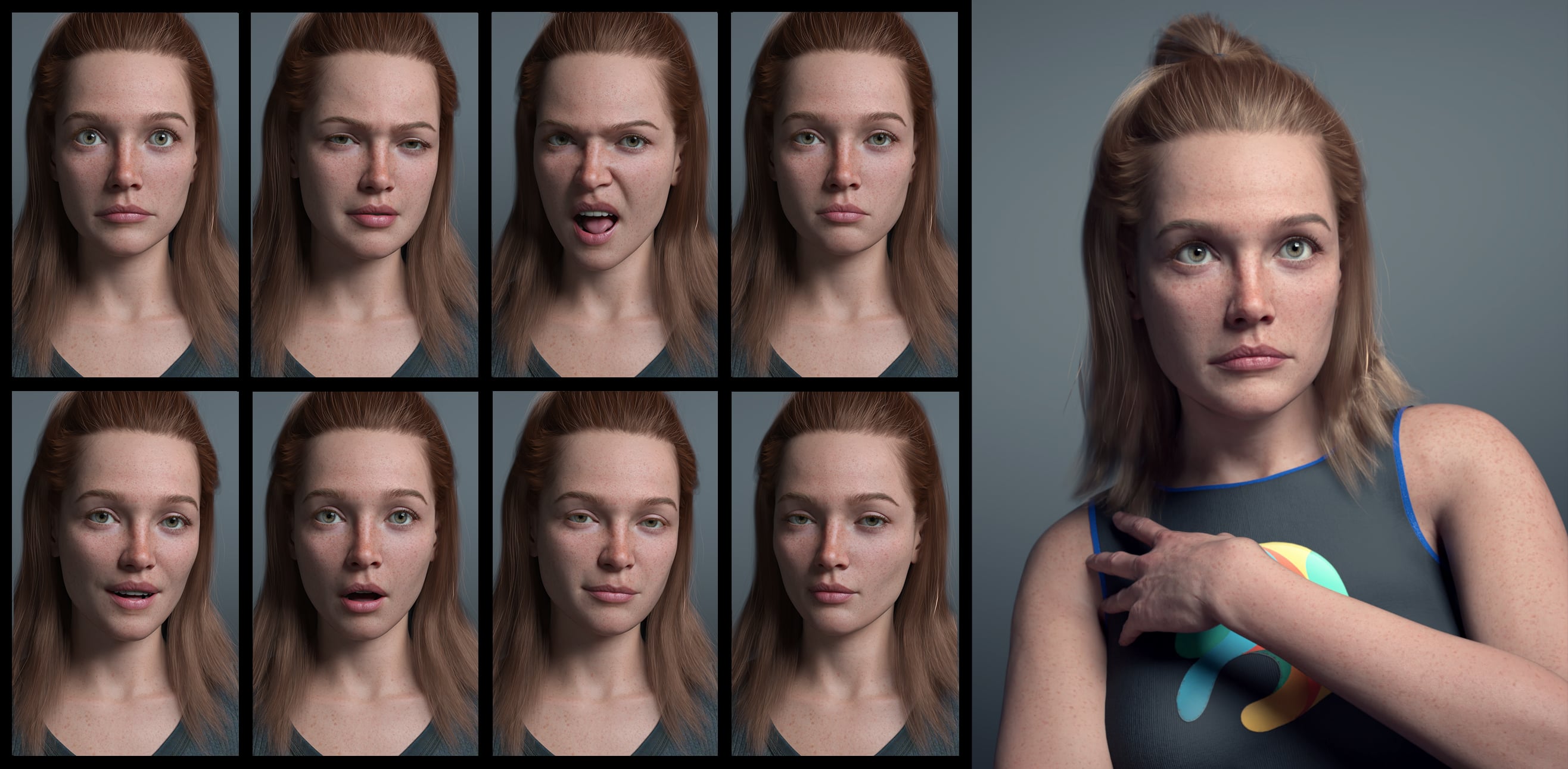 The Expression Collection for Victoria 9 | Daz 3D
