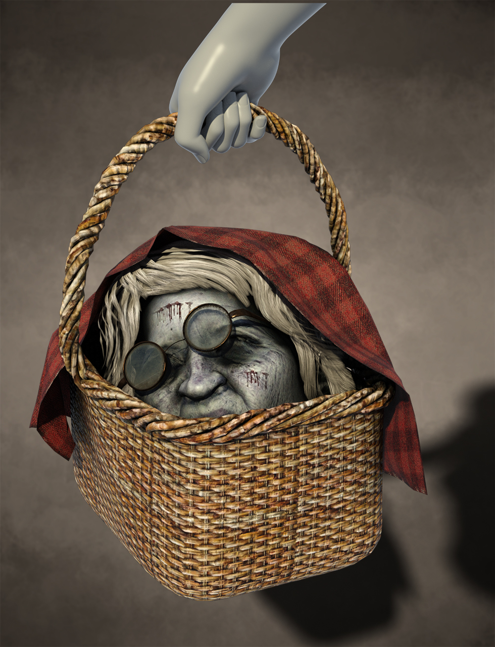 Big Bad Red Basket for Genesis 8 and 8.1 Female | Daz 3D