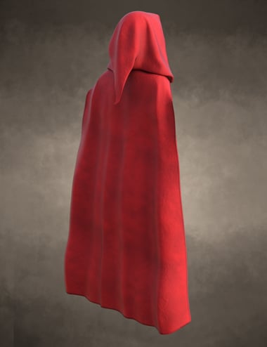 dForce Big Bad Red Cape for Genesis 8 and 8.1 Female | Daz 3D
