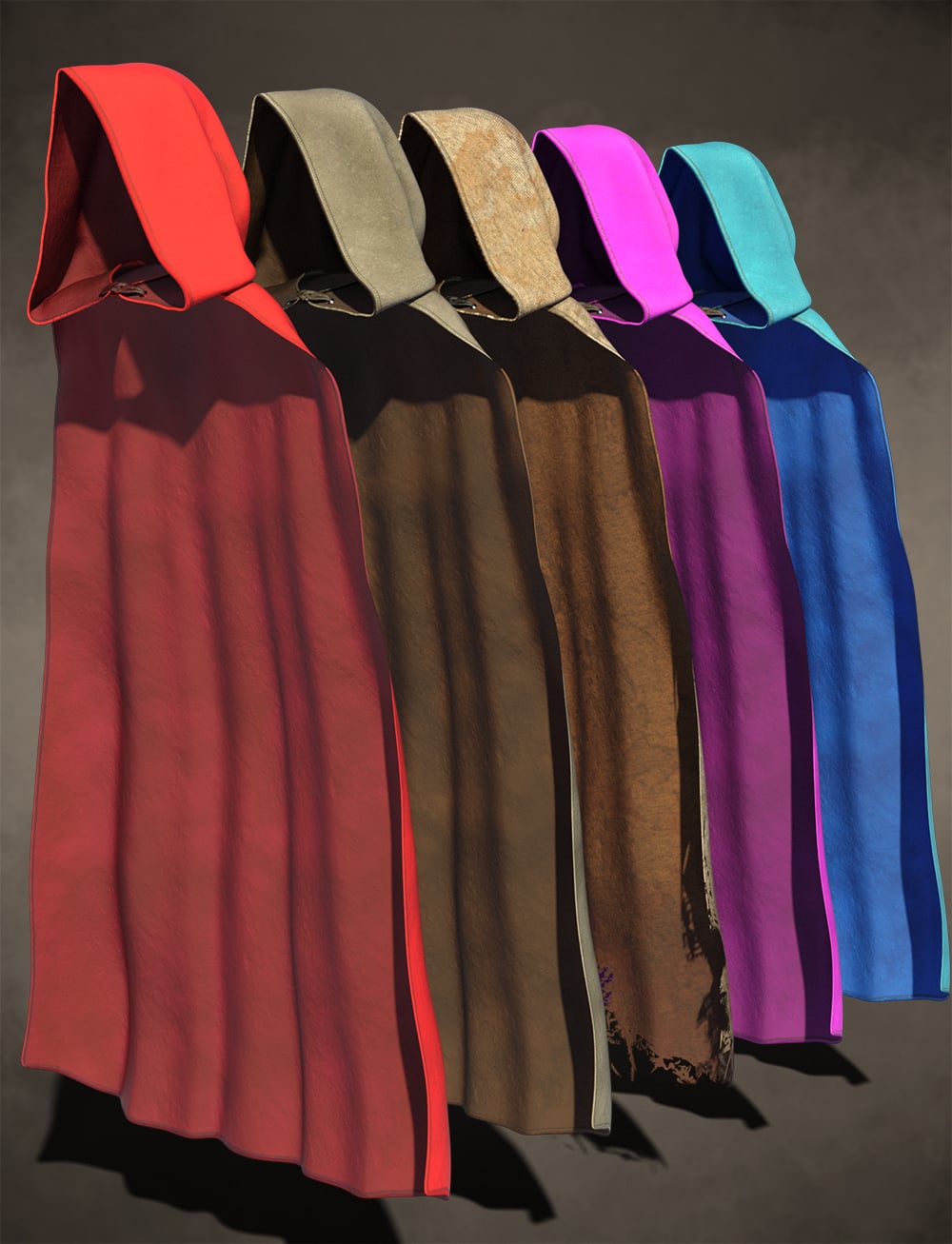 dForce Big Bad Red Cape for Genesis 8 and 8.1 Female | Daz 3D