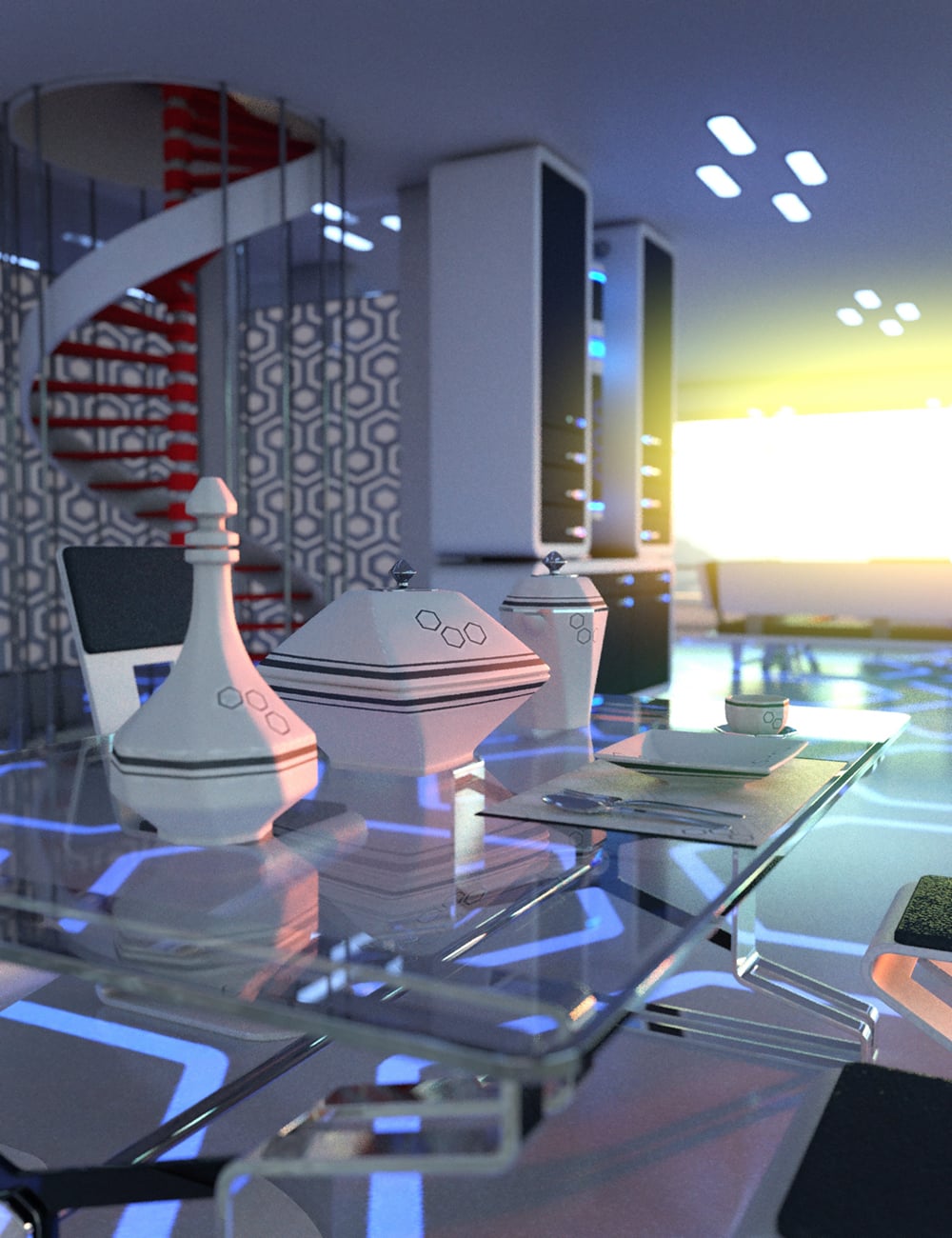 Sci-Fi Outpost and Props Iray Add-On | Daz 3D