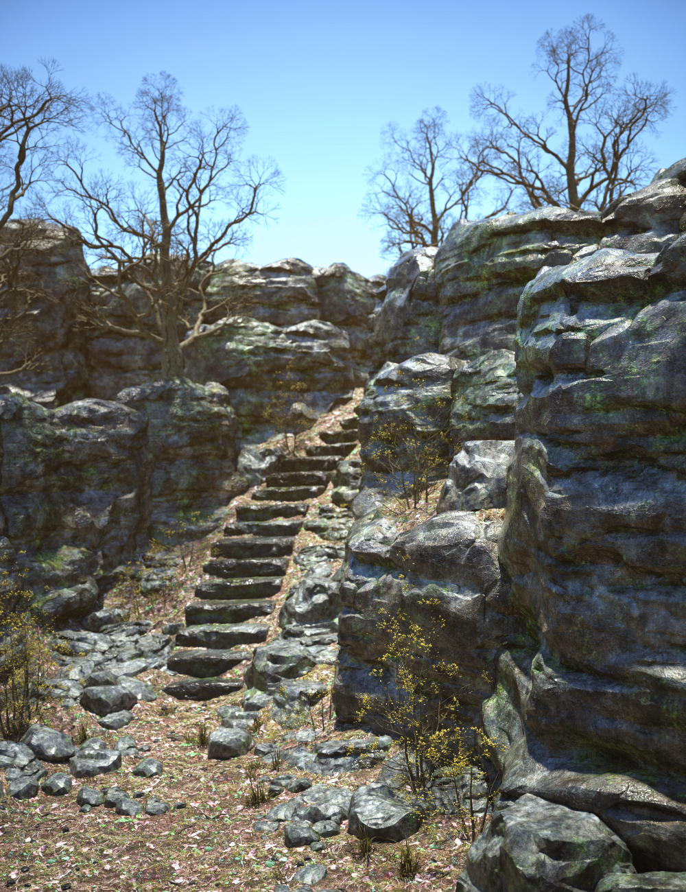 Spring Canyon Texture for Winter Canyon | Daz 3D