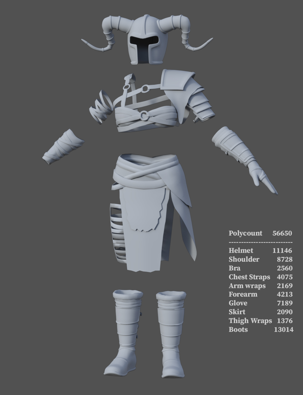 dForce Barbarian Armor for Genesis 9 and Genesis 8 Females | Daz 3D