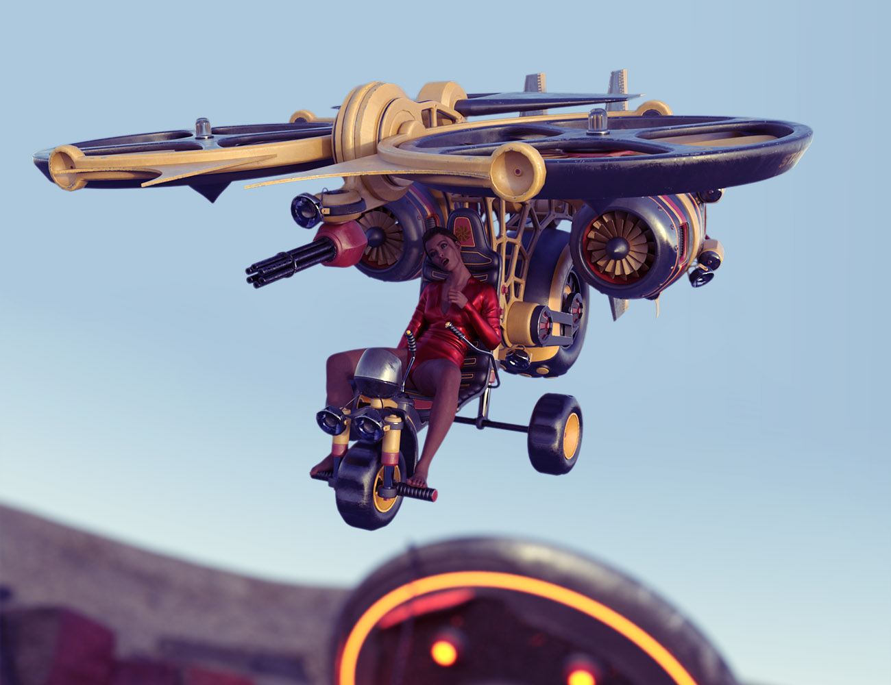 Rocket Chopper | Daz 3D