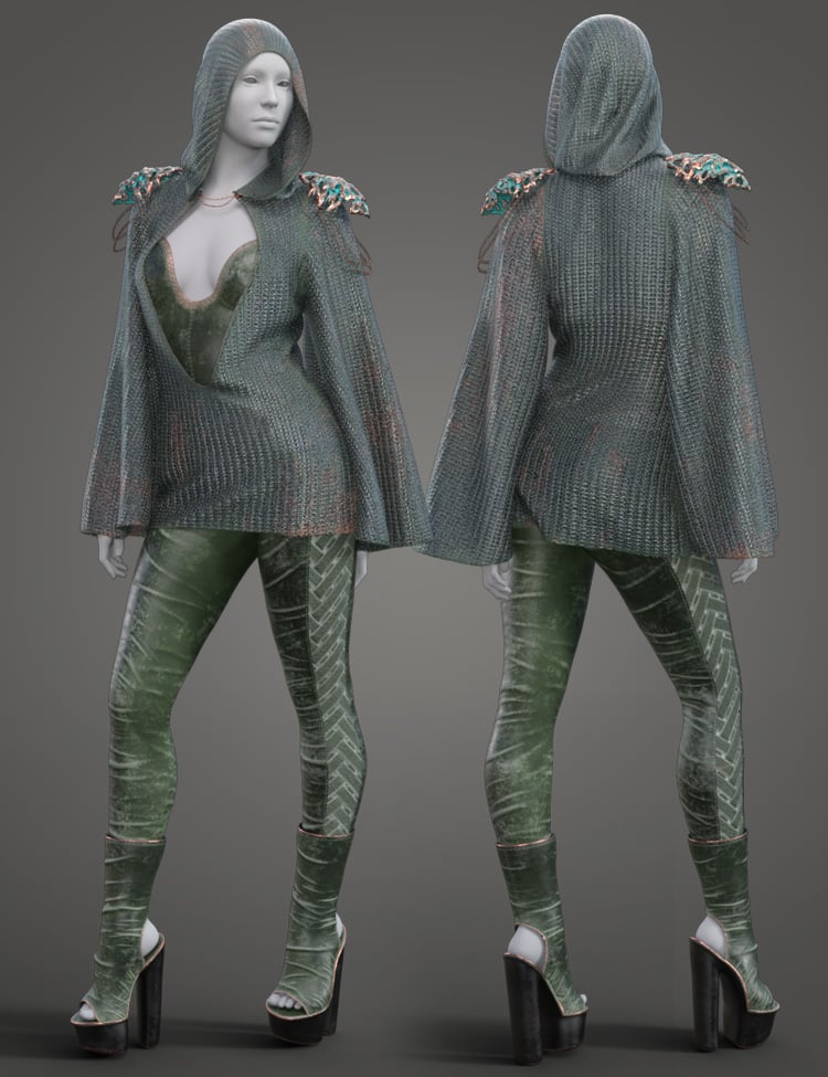 dForce CB Arc Clothing Set for Genesis 9 | Daz 3D