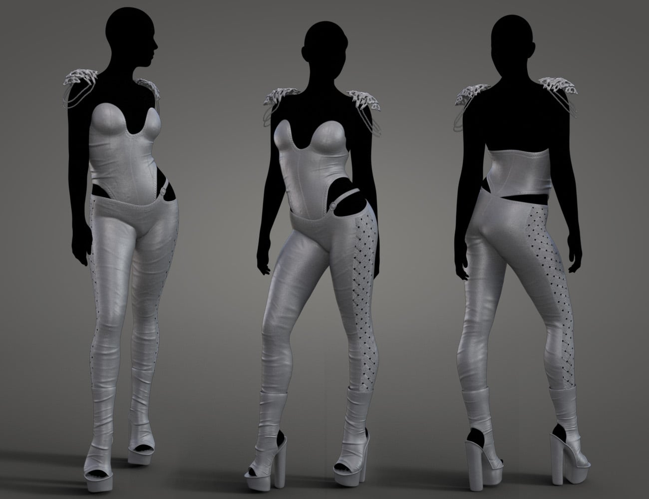 dForce CB Arc Clothing Set for Genesis 9 | Daz 3D