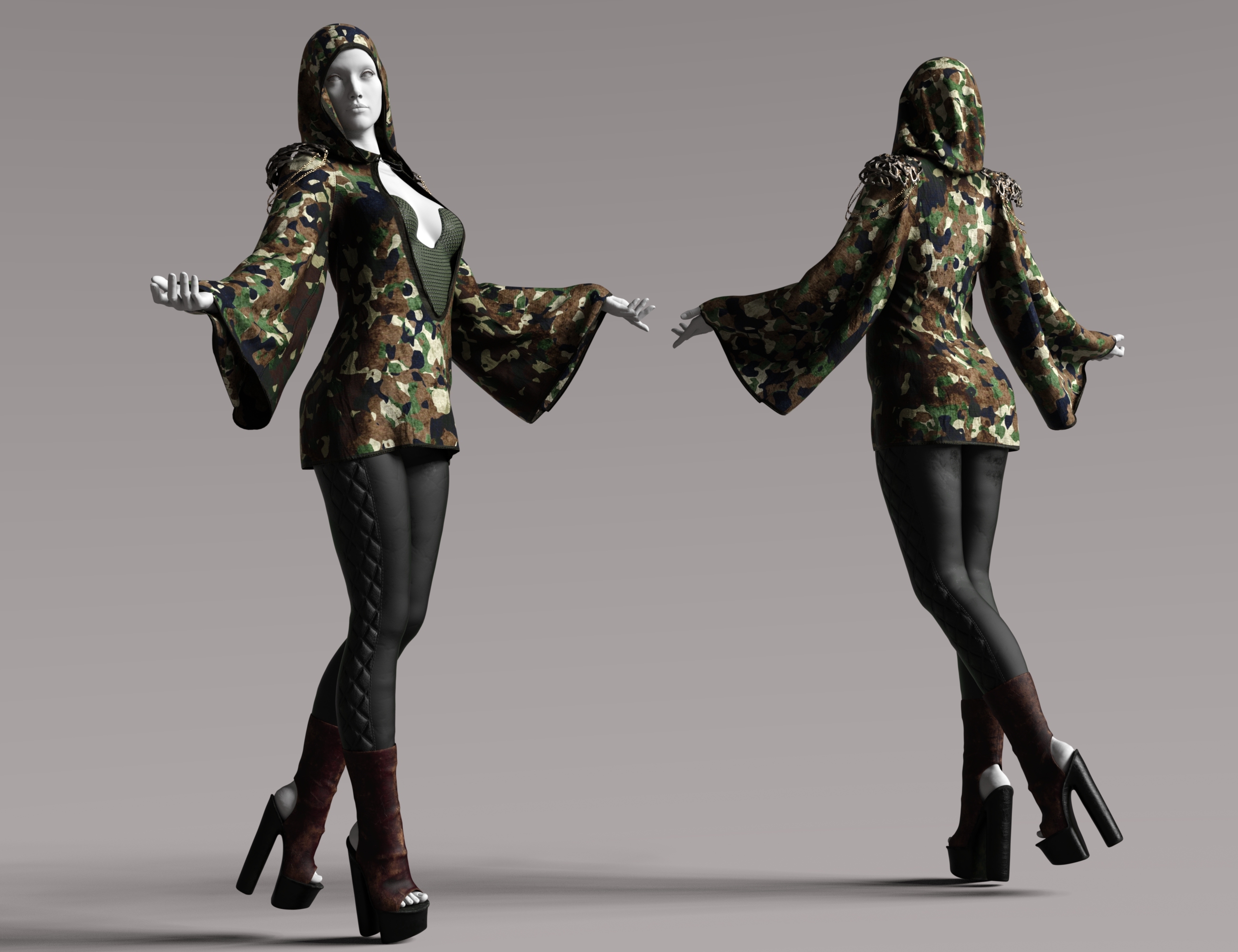 CB Arc Clothing, Arceli Character, and Surci Texture Expansion Bundle for Genesis 9 | Daz 3D