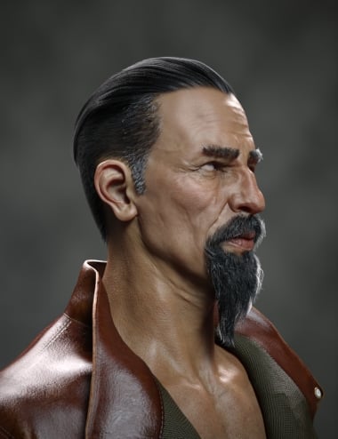 Beradius Hair and Beard for Genesis 9 and Genesis 8.1 Males | Daz 3D