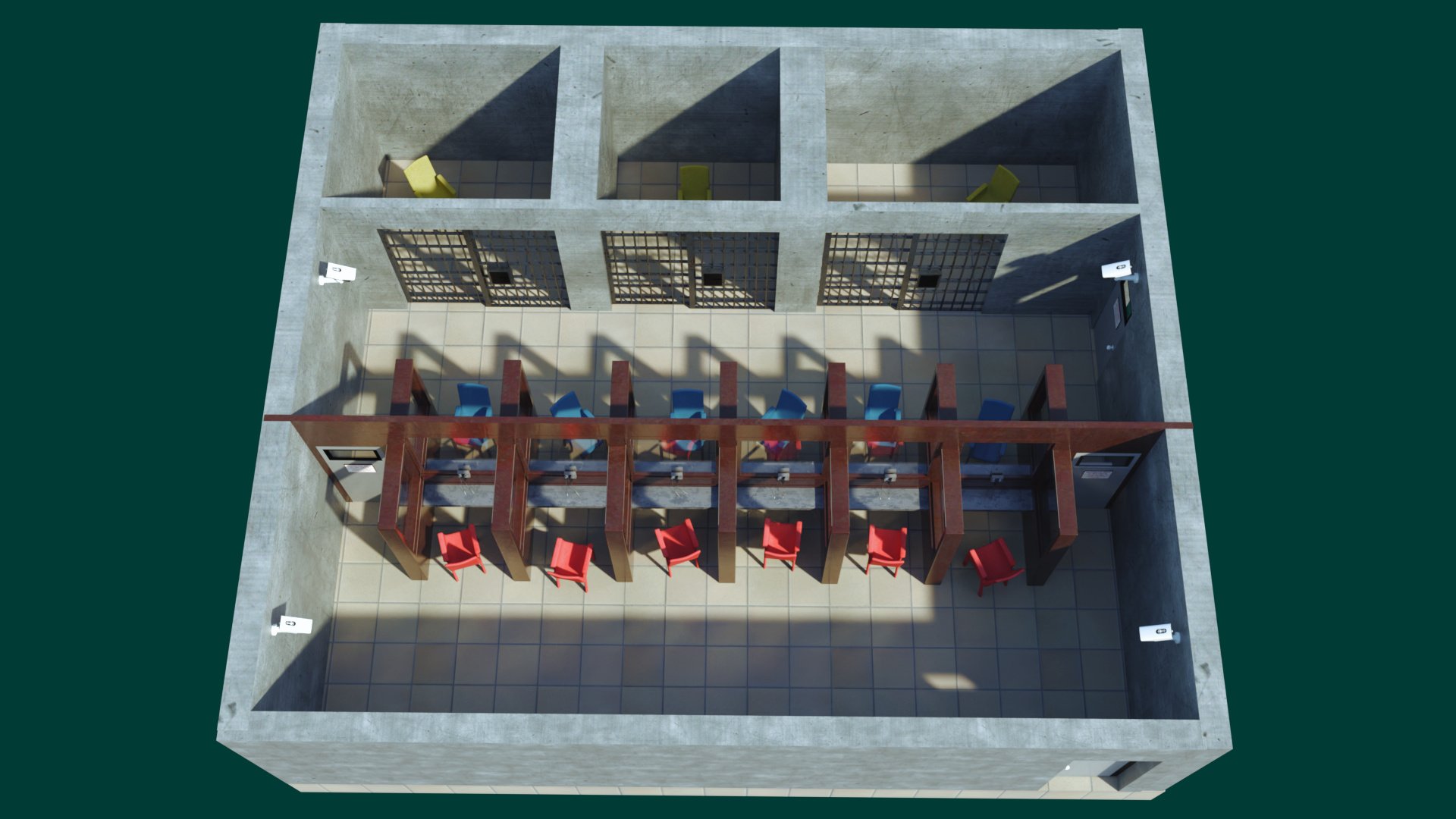 Prison Call Booth | Daz 3D