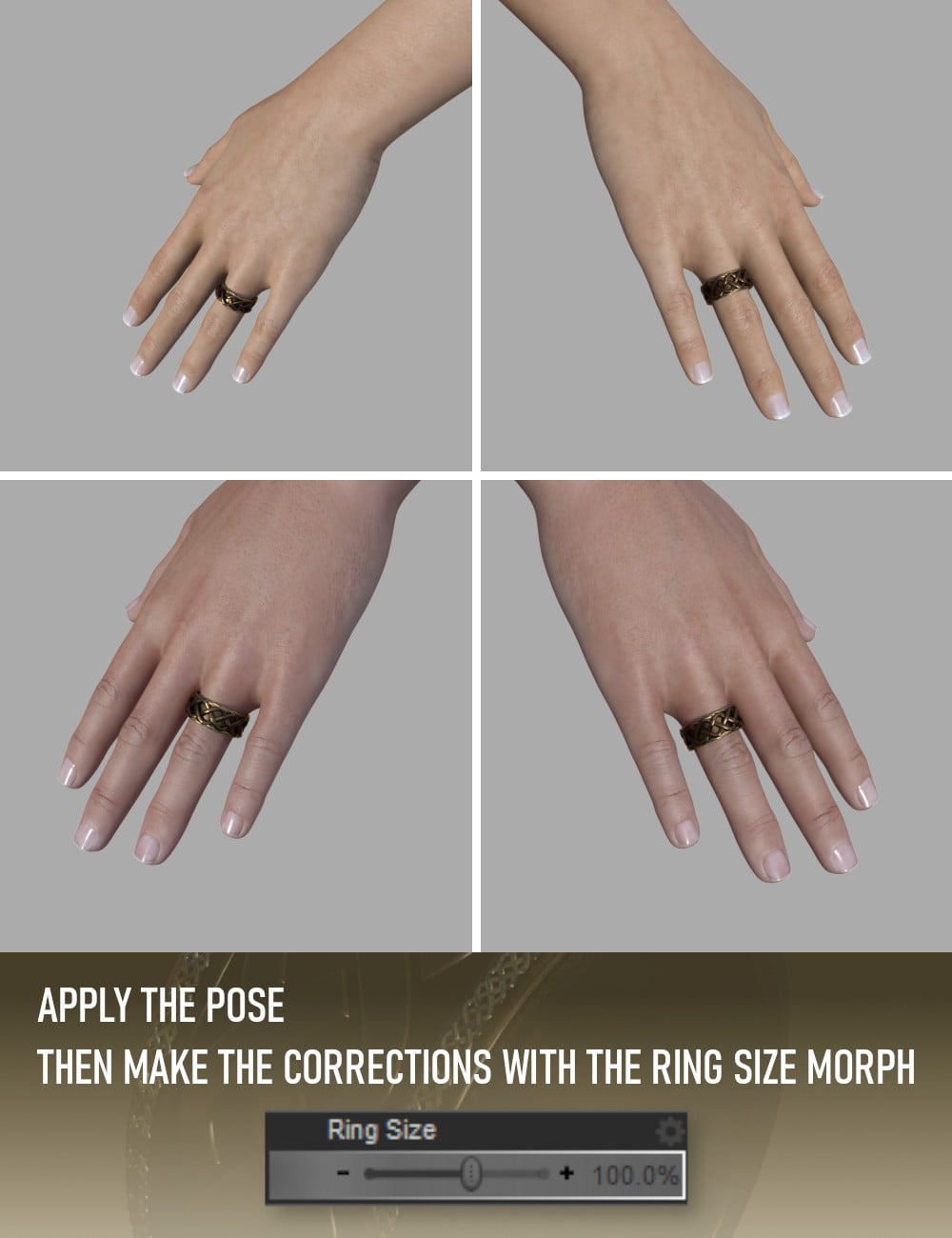 Celtic Rings for Genesis 8 and 9 | Daz 3D