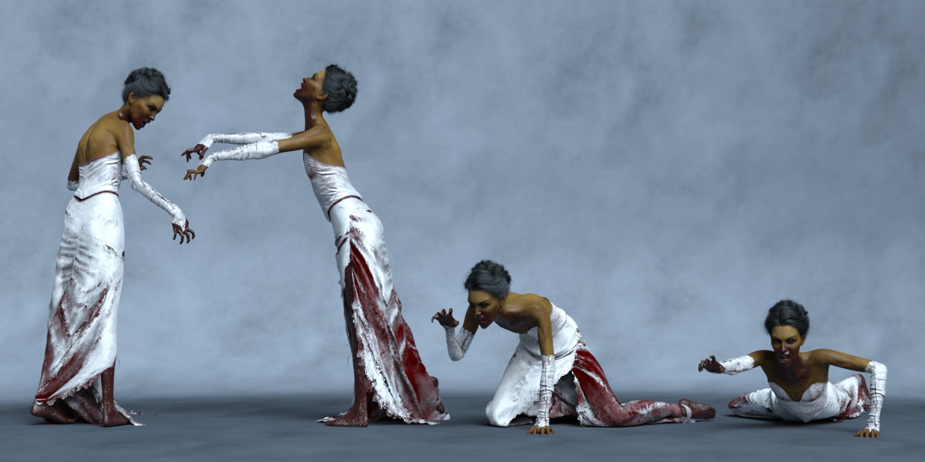 Zombie Poses for Genesis 9 | Daz 3D