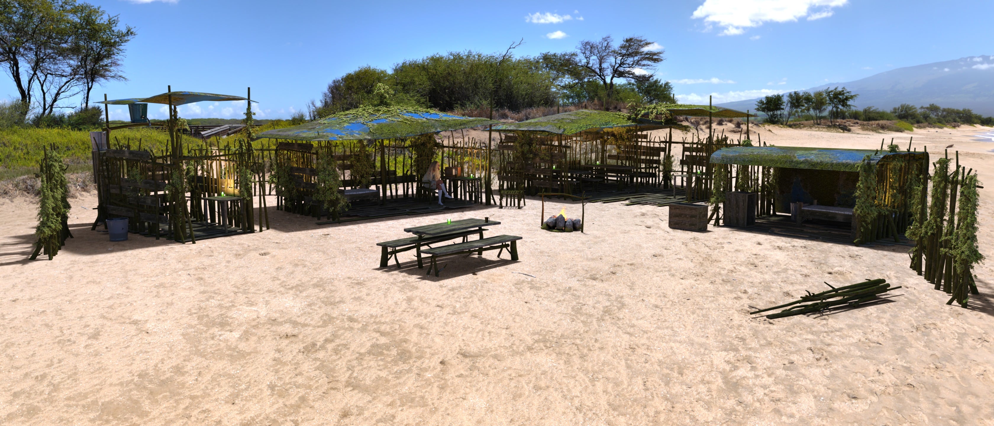 PW Jungle Camp Set | Daz 3D