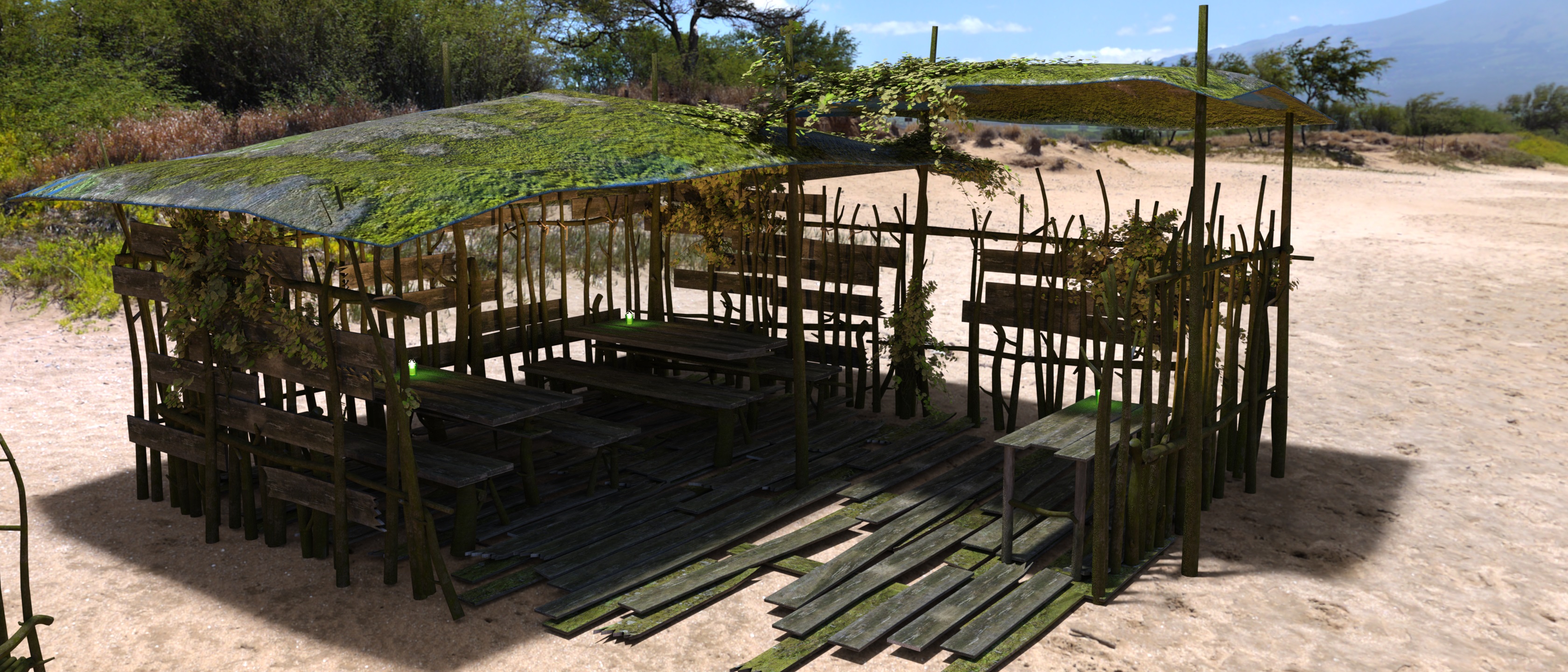 PW Jungle Camp Set | Daz 3D