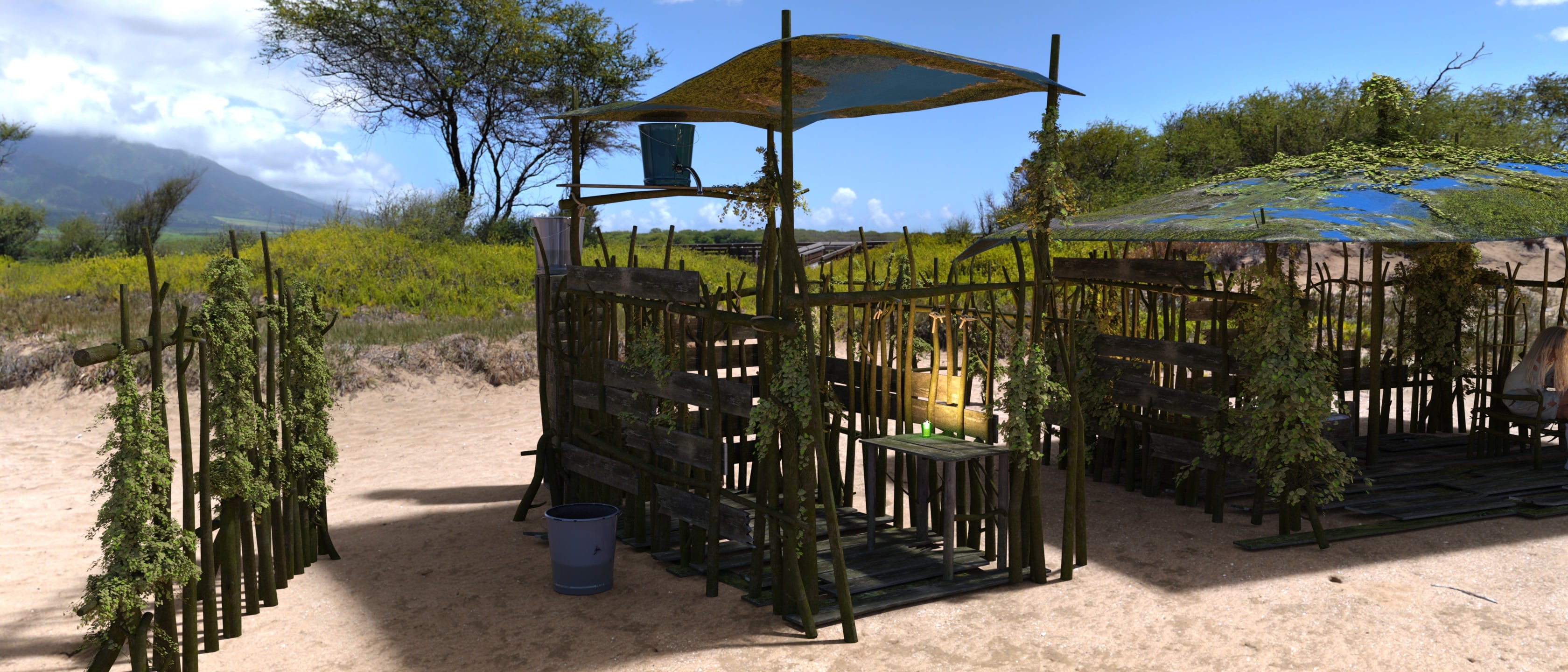 PW Jungle Camp Set | Daz 3D