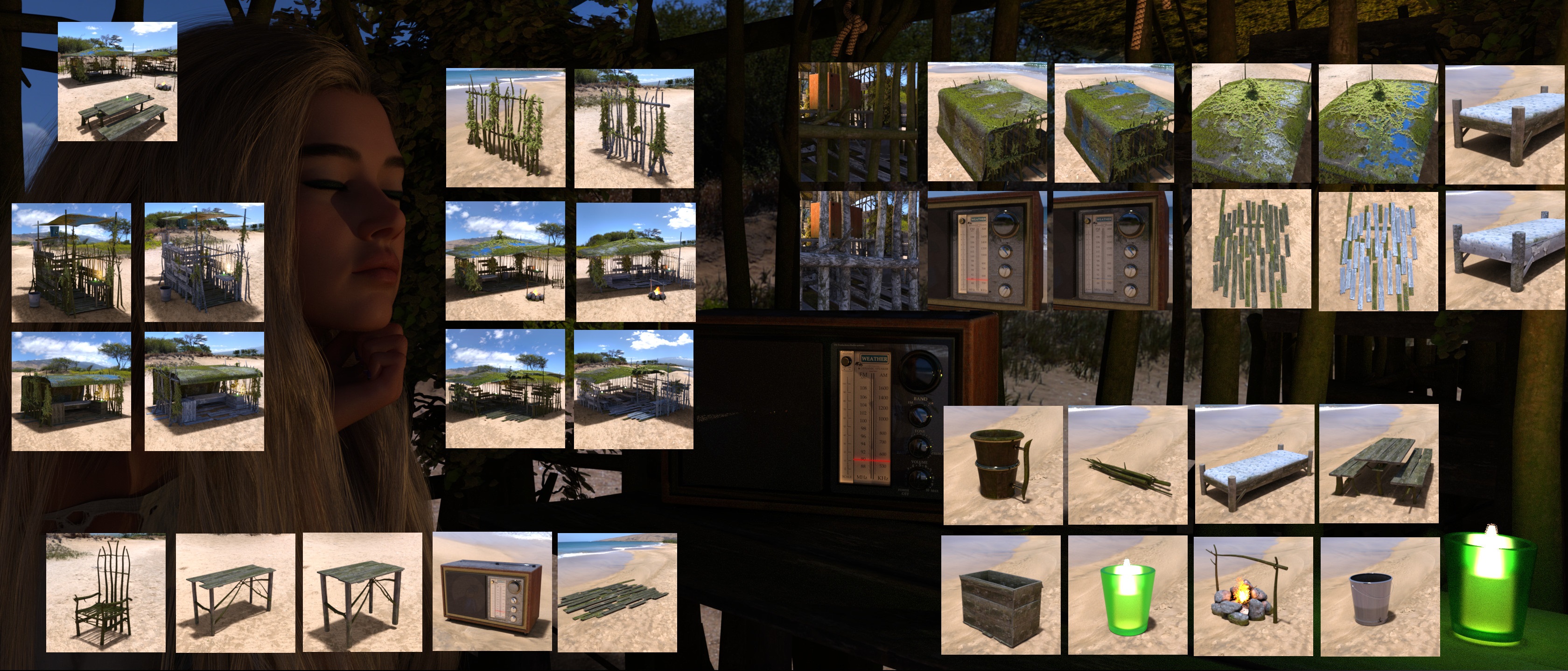 PW Jungle Camp Set | Daz 3D