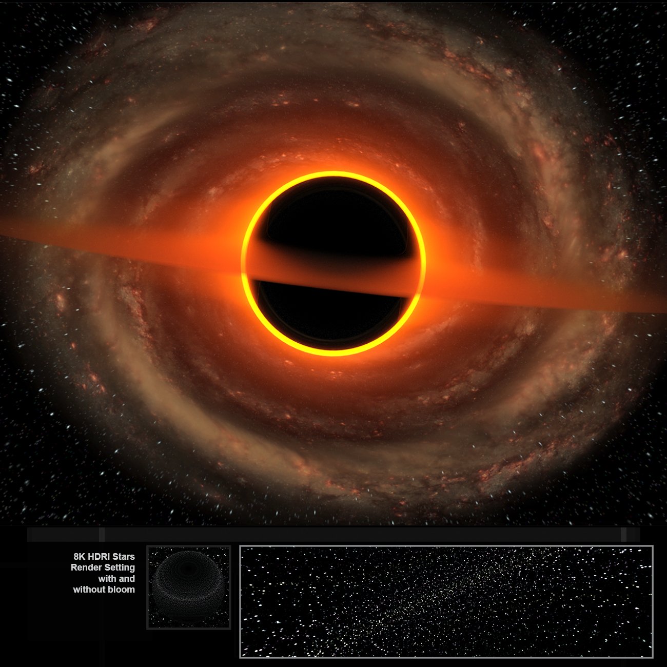 Black Hole Props With 8K Stars HDRI | Daz 3D