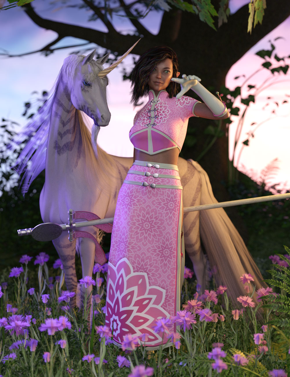 FF's Delicata Mage Poses for Genesis 8 and 8.1 Female | Daz 3D